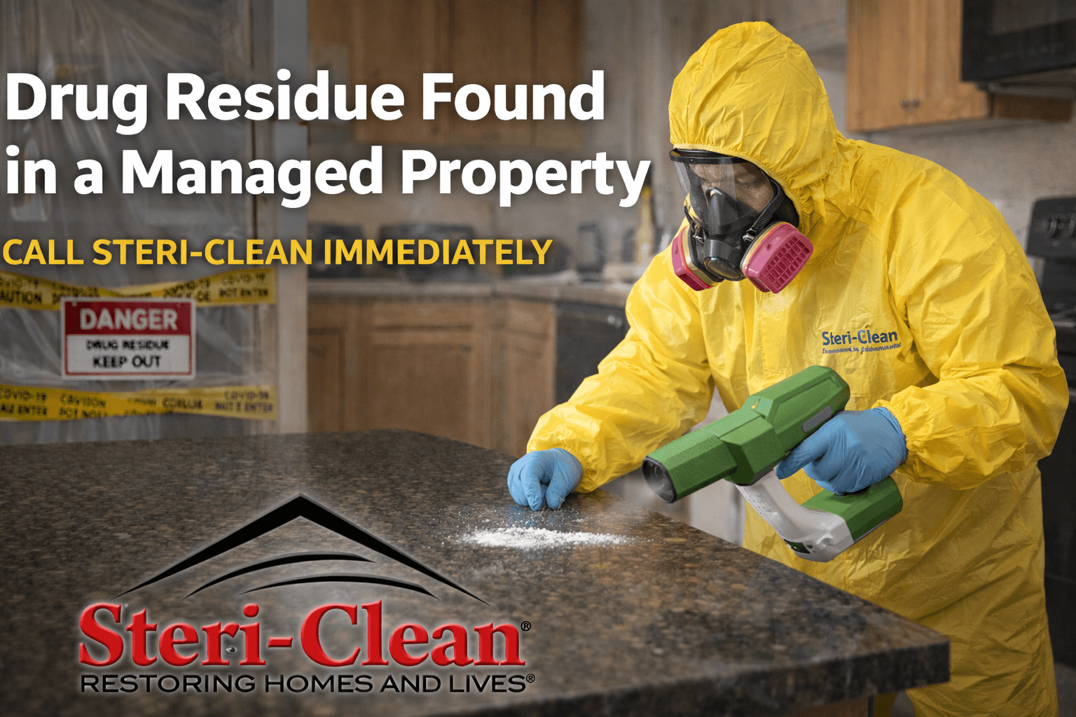 Drug Residue Found in an Apartment Unit? | Steri Clean